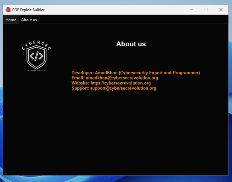 PDF EXPLOIT - Cybersec Revolution
